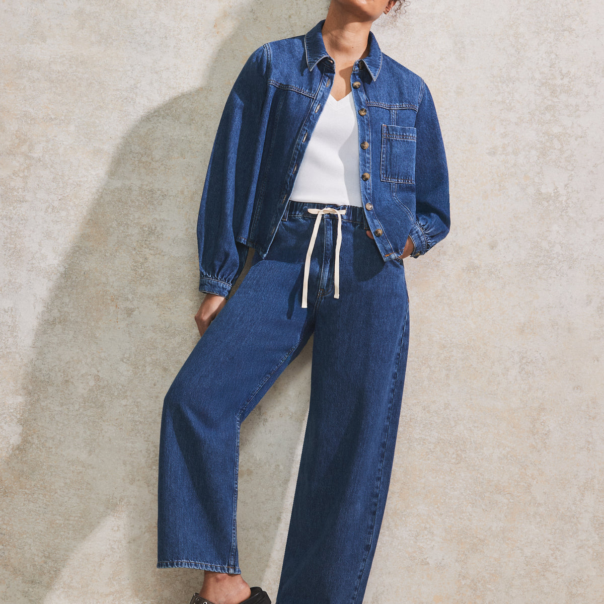 Blue Denim Shacket – Ro&Zo