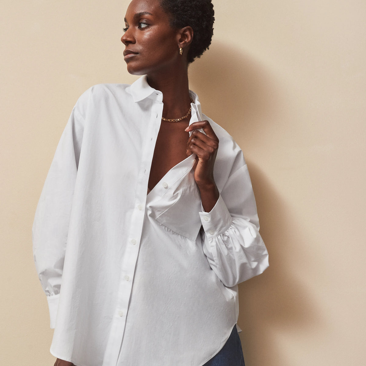 White Cross Over Back Cotton Shirt – Ro&Zo