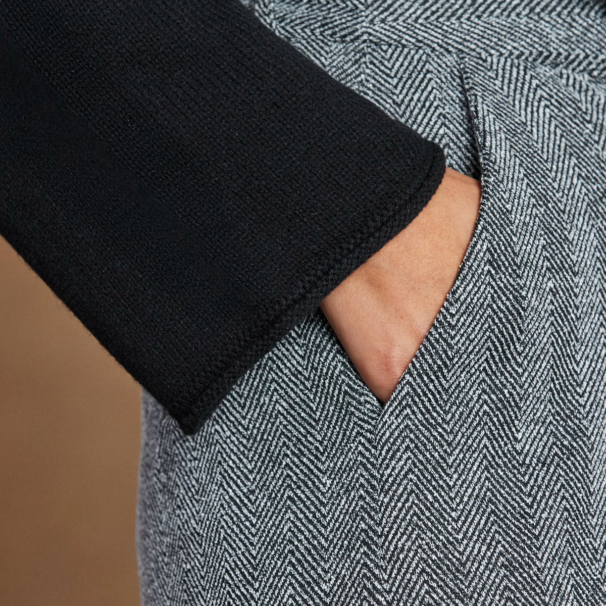 Grey Herringbone Culottes – Ro&Zo